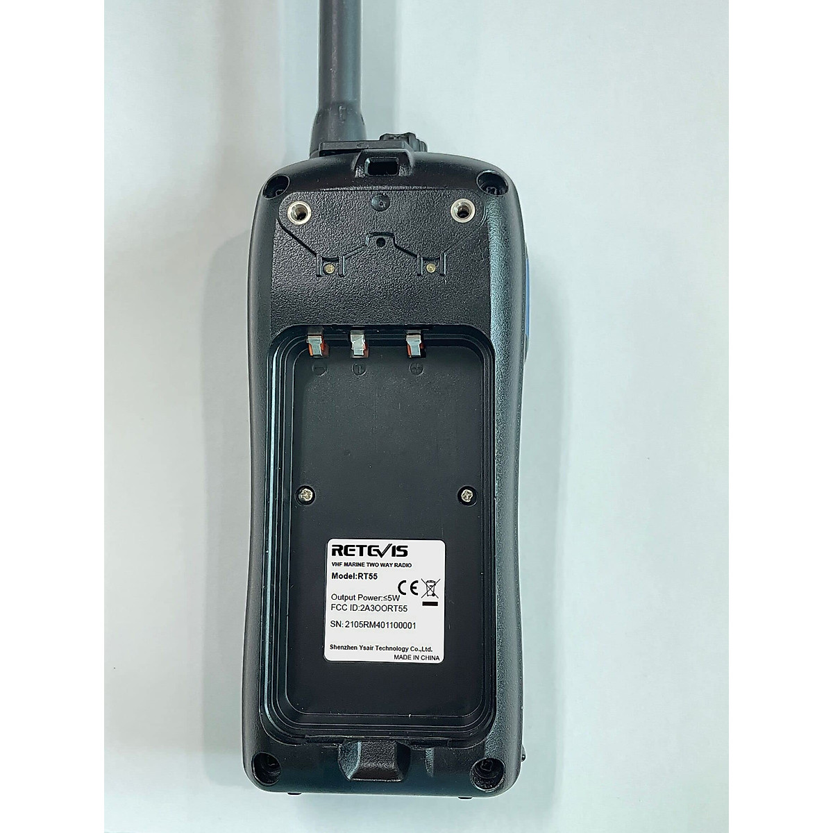 Retevis RT55 Handheld Marine Radio,Marine Two-Way Radios, Floating IP67 Submersible Waterproof,Vibration Drainage,NOAA Weather,International,LCD Screen,Emergency, Ship to Shore Radio for Boats Kayak