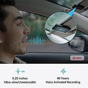 Voice Recorder, iZYREC Voice Recorder with 450mAh Battery for 30 Hours Continuous Recording, 40 Hours Voice Activated Recording & Instant Playback Perfect for Meetings, Cars,Lectures
