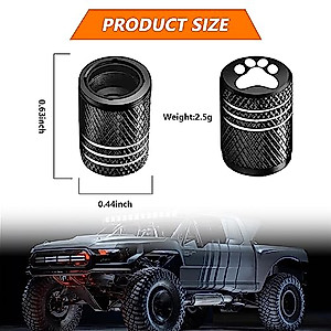 Kewucn 5 PCS Tire Valve Stem Cap, Aluminum Alloy Valve Stem Cover with Rubber Ring Plastic Liner, Corrosion Resistant Leak-Proof Wheel Valve Covers for Car Truck Motorcycle Bike