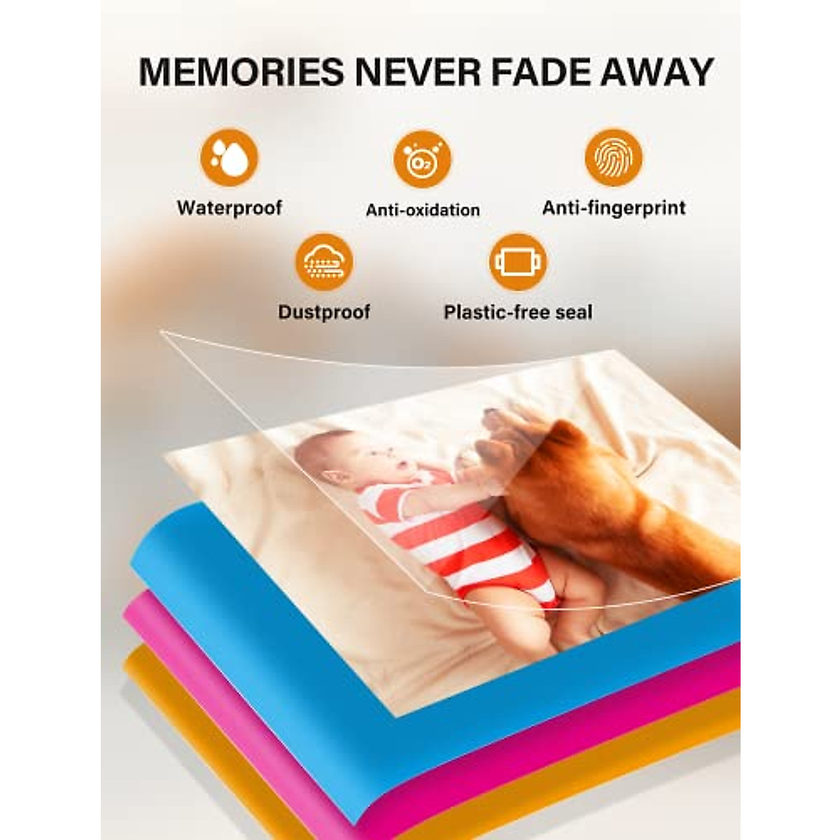 iDPRT 4'' x 6'' Photo Printer, Instant Photo Printer with 10 Sheets & 1 Ribbon, Full-Color Photo, AR Video Printing, Thermal Dye Sublimation, Thermal Photo Printer for Home Use, Support iOS Android