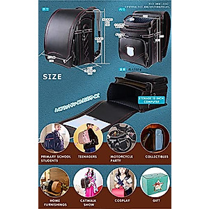 Baobab's wish Ransel Randoseru Japanese schoolbag Backpacks Lightweight & Sturdy Japan Backpacks With One-touch Switch (blue) (rbsb-012)