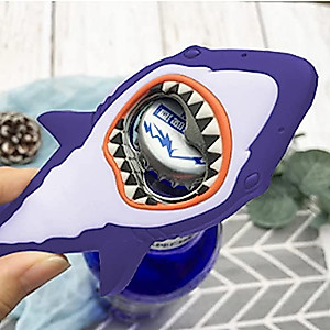 ARFUKA Bottle Opener Shark Beer Bottle Opener Magnet 3d Cute Cartoon Animal Soda Beverage Bottle Opener Bar Kitchen Tool Gift Blue