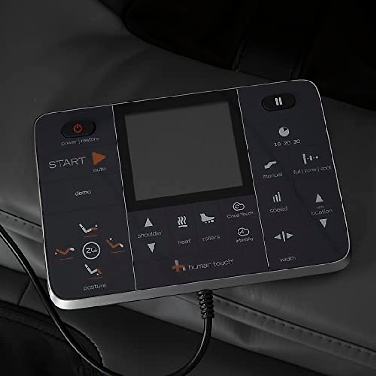 Human Touch WholeBody Rove Massage Chair – S & L Track, Full-Body Stretch Massage with Foot and Calf, Wellness Programs, Dual Lumbar Heat - Tablet Remote and Wireless Charger – 5 Year Warranty – MOON