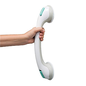 Collections Etc 12' Suction Tub and Shower Support Bar, White