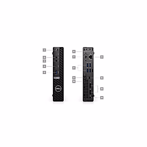 Dell Optiplex 5080 Micro Tower Desktop | Core i7-10700T - 1TB HDD Hard Drive - 16GB RAM | 8 cores @ 4.5 GHz Win 10 Pro Black (Renewed)