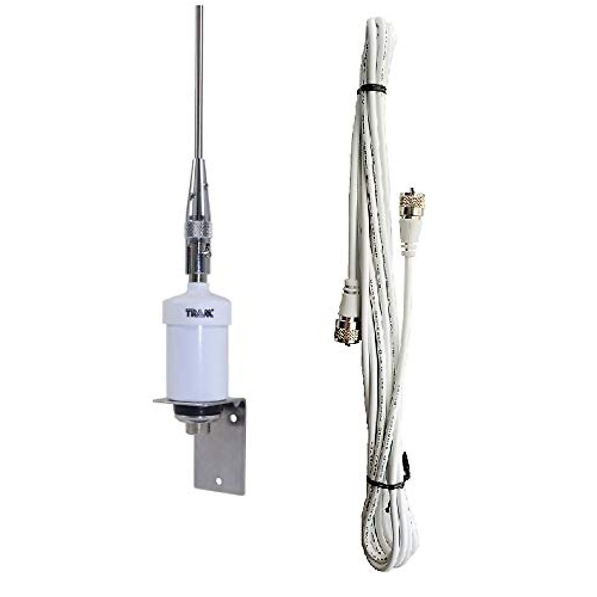 Tram 1602 Marine VHF Antenna 6 dBd SO239 Base with RG58 Coax Cable UHF/PL259 connectors