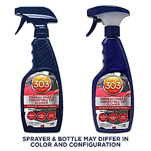 303 Tonneau Cover and Convertible Top Cleaner - Vinyl and Fabric Top Cleaner - Ultimate Cleaning Power - Helps Remove Tough Stains - Rinses Residue Free - 16 fl. oz. (30571CSR) Packaging May Vary