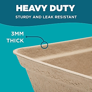 LumaKa Pets Disposable Litter Box: 5-Pack/Large - Disposable Litter Box for Cats, Rabbits, Guinea Pigs, or Travel - Extra Thick, Very Sturdy, Odor & Leak Resistant & Biodegradable