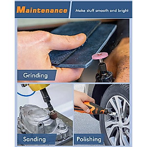 CHILEAD Rotary Tool Accessories Kit, 500 Pcs Accessory Set, 1/8"(3.2mm) Diameter Shanks, Universal Fitment Bits for Easy Cutting, Sanding, Grinding, Sharpening, Carving, Drilling, Polishing, Engraving