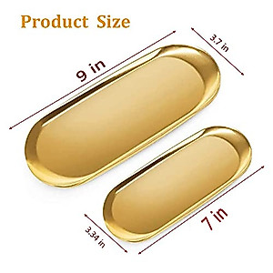 MODUODUO Bathroom Vanity Trays Set of 2 Toilet Tank Storage Tray for Towel Cosmetics Ring Jewelry Organizers Bathroom Candle Perfume Soap Shampoo