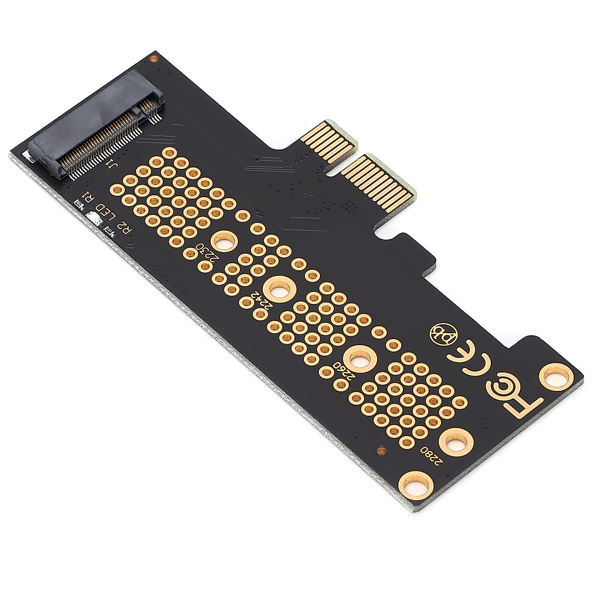 ASHATA PCIE X1/x4 to M.2 NGFF SSD Nvme Hard Disk Converter, PCI Express Adapter for 2230/2242/2260/2280 SSD (PCIEx1)