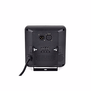 DragonX 9x4W LED Par Lights RGBW Slim DJ Stage Lights with DMX Control - Versatile Uplighting for Parties, Weddings, Church Gigs, Bars & Indoor Events