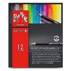 Caran D'ache Museum Aquarelle Pencil Sets Museum Intro set of 12 colours (3510.312)
