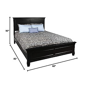 New Classic Furniture Tamarack Wood Twin Bed, Black