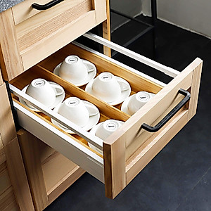 Sweese 6 Ounce Cappuccino Cups with Saucers, Porcelain Double Espresso Cups Set of 6 - White