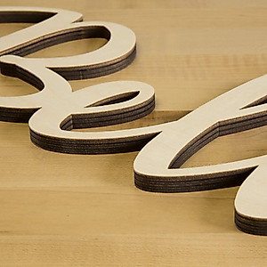 12-48 inches wide Custom Wooden Name Sign Hand Script Letter Baby Name Nursery Décor Girls Room bedroom wall name wood name craft letter ready to paint Bella