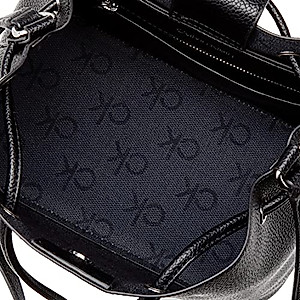 Calvin Klein Gabrianna Novelty Bucket Shoulder Bag, Black/Silver 1