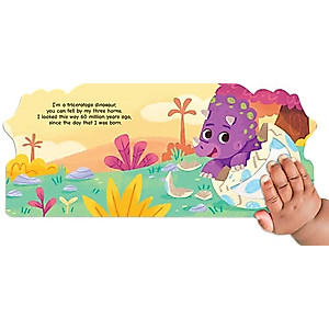 Dino Days with Triceratops - Touch and Feel Board Book - Sensory Board Book