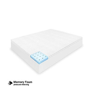 SensorPEDIC 2-Inch Majestic Ventilated Mattress Topper, King, White