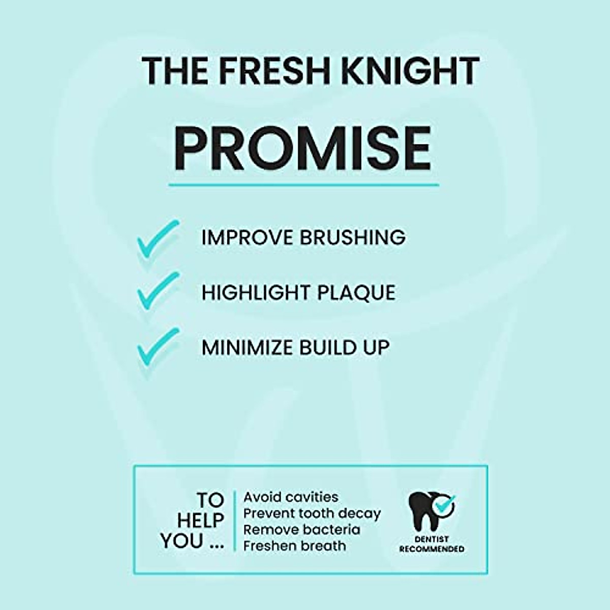 Plaque Disclosing Tablets for Teeth, 96 Count, Dental Disclosing Tablets for Kids or Adults, Shows Plaque, Helps Teach Kids Teeth Brushing Habits for Clean Teeth, by Fresh Knight, Pack of (1)