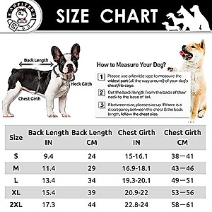 AOFITEE Dog Coat, Waterproof Dog Jacket for Winter, Warm Fullbody Dog Snowsuit, Zip Up Fleece Dog Vest, Cold Weather Dog Coats with Reflective Stripes, Outdoor Windproof Dog Apparel for Small Dogs
