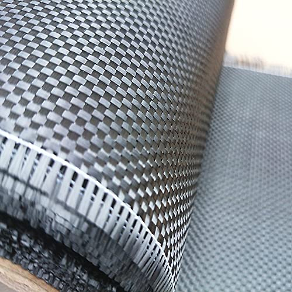 1Pc 50cm Width X 1m Long Carbon Fiber Cloth 3K 200/240gsm Twill Plain 12K Fabric Honeycomb Hybrid Carbon Kevlar Fabric Chopped Yarn (Color : 200gsm Plain)
