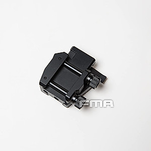 FMA Tactical Aluminum Helmet NVG Flip Mount Adapter for NVG Night Vision Goggles (BK)