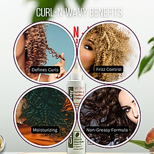 On Natural Next Image Curl-n-Wavy Curl Defining Conditioner and Detangler Oilive Oil, Shea Butter, Jojoba Oil & Vitamin E, 8 Ounce
