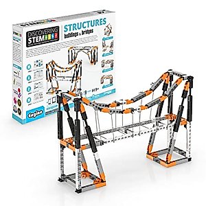 Engino- STEM Toys, Buildings & Bridges, Construction Toys for Kids 9+, Educational Toys, Gifts for Boys & Girls (9 Model Options), STEM Kit for Learning