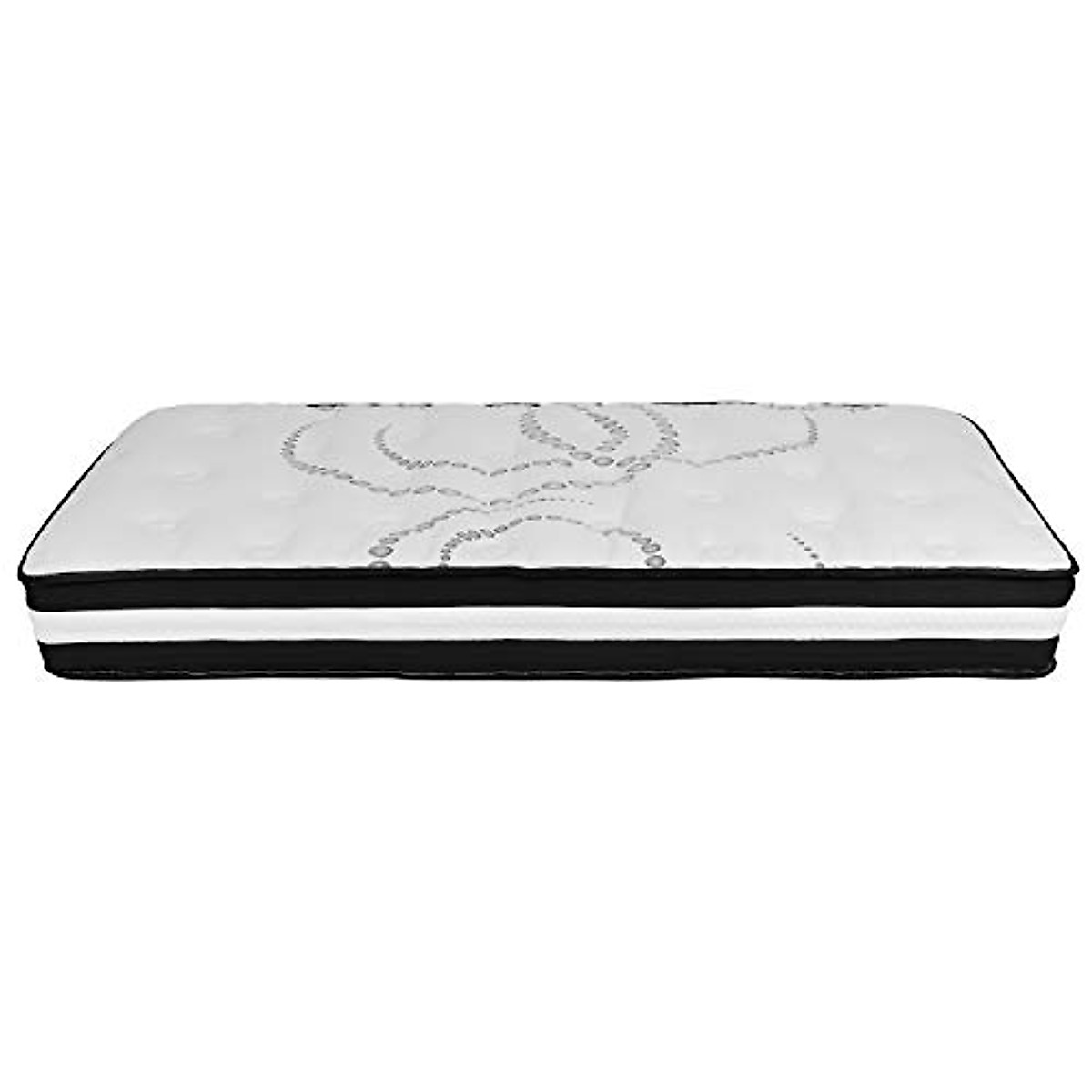Flash Furniture Capri Comfortable Sleep 10" Hybrid Pocket Spring and Foam Mattress in a Box, Foam Pocket Spring Hybrid Mattress, Twin