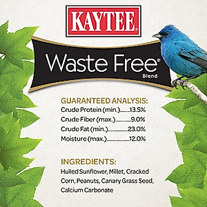 Kaytee Waste Free Blend Wild Bird Food, 10 Pound