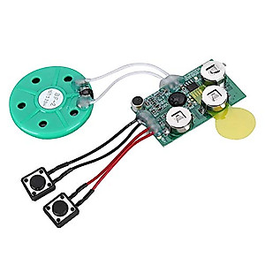 DIY Greeting Card Chip 120 Seconds Recordable Voice Sound Chip Module Built-in Button Battery for Gift Boxes, Invitations, Handmade Products