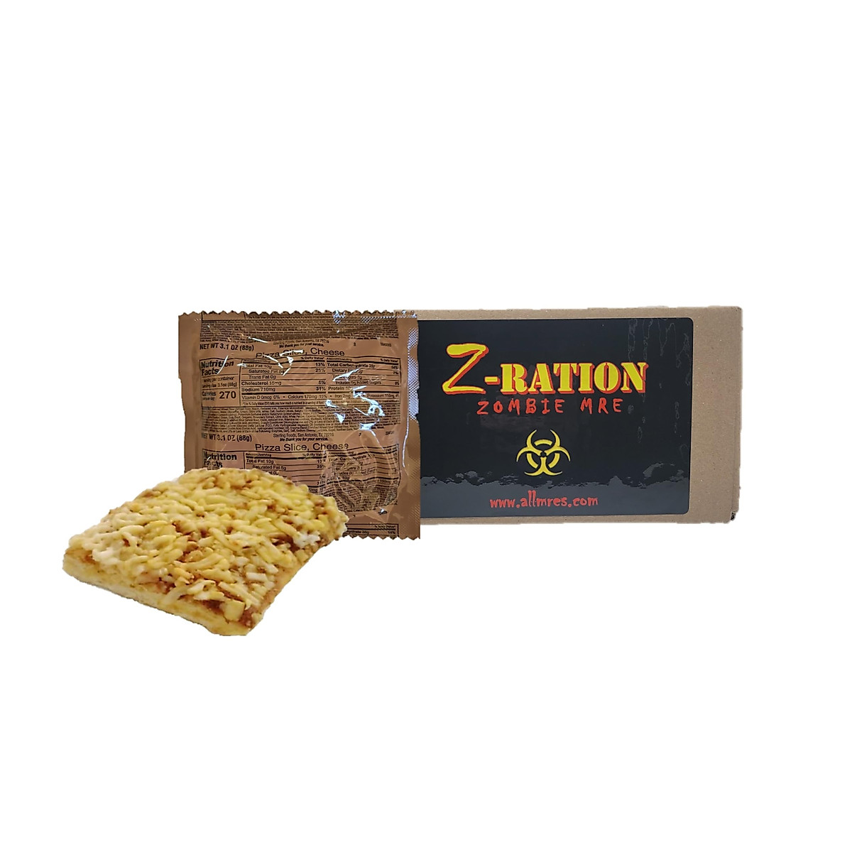 Cheese Pizza Slice MRE / 12 Pack Made September 2023/2026 Inspection Date