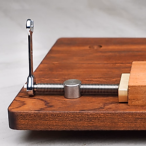 DDWT 2 Pack Bench Dog Clamp 3/4 Inch Dog Hole Clamp Woodworking Adjustable Workbench Stop Stainless Steel Brass (19mm)