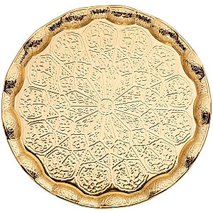 Alisveristime 27 Pc Turkish Greek Arabic Coffee Espresso Cup Saucer Set (Gelincik) (Gold)