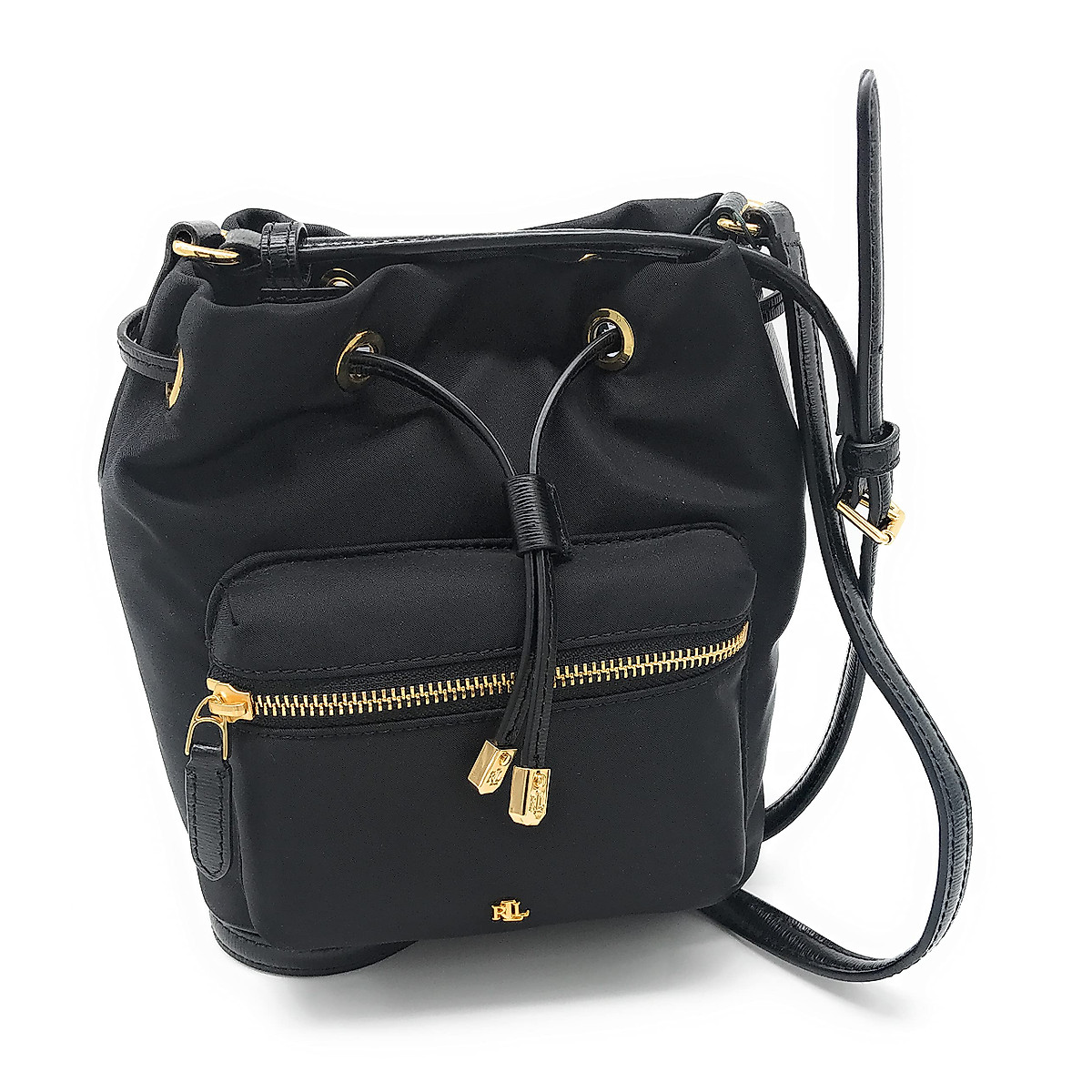 LAUREN Ralph Lauren Dryden Drawstring Soft Nylon Debby II Mini Black One Size