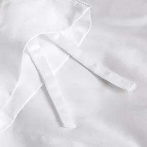 Peru Pima, Duvet Cover Set with 3 Pieces, 285 Thread Count Percale, 100% Peruvian Pima Cotton, Full/Queen Size, White Solid Color