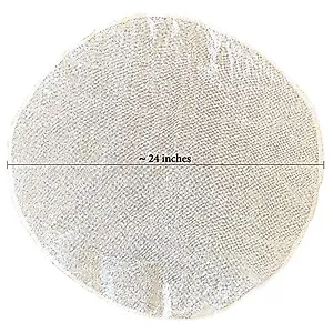 PANWA Traditional Sticky Rice Cooking Basket - “NATURAL SCENTED” - Handcrafted THAI Bamboo Wing Design, Medium Size with 24x24 Inch Cheesecloth Wrap Included