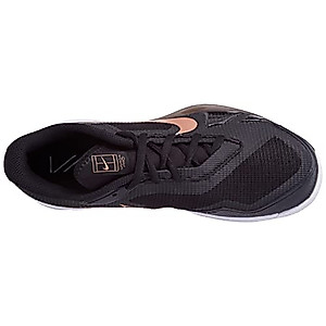 Nike Air Zoom Vapor Pro HC CZ0222-024 Black-White-Metallic Red Bronze Women's Hard Court Tennis Sneakers 7.5 US