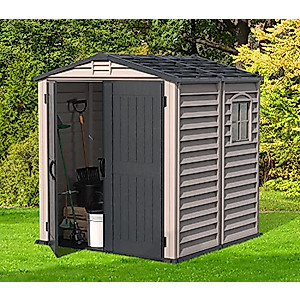 Duramax 30425 Storemate Plus Outdoor Storage Shed, Gray/Dark Gray