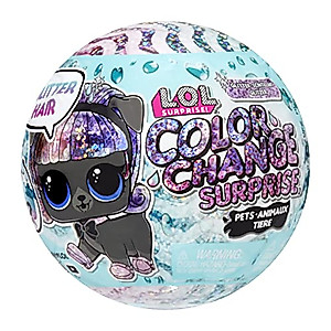 L.O.L. Surprise! LOL Surprise Glitter Color Change Pets with 5 Surprises- Collectible Pet Including Glittery Accessories, Holiday Toy, Great Gift for Kids Girls Boys Ages 4 5 6+ Years Old