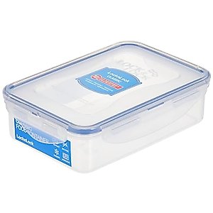 Lock&Lock 19-Fluid Ounce Rectangular Food Container, Short, 2.3-Cup