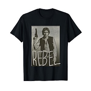 Star Wars Han Solo REBEL Portrait Graphic T-Shirt T-Shirt