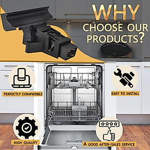 New Upgrade Dishwasher Door Latch 5304517280 Compatible with Frigidaire Door Latch Accessories Replacement Model 5304517280 5304500348 5304517278 5304500345