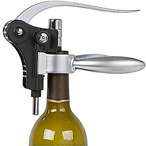 Wine Opener Set, 8 Pieces Manual Red Wine Bottle Opener with Classic Wood Case, Corkscrew for Wine Bottles, Stainless Steel Wine Opener Kit for Valentines Day Wine Gift Set