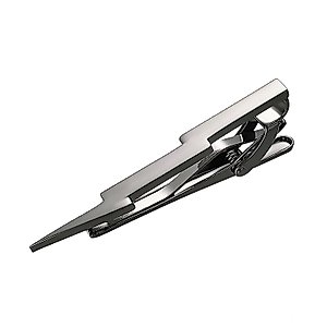 Yoursfs Black Cool Lightning Bolt Tie Clip for Men Warrior Tie Bar Men's Tie Pins