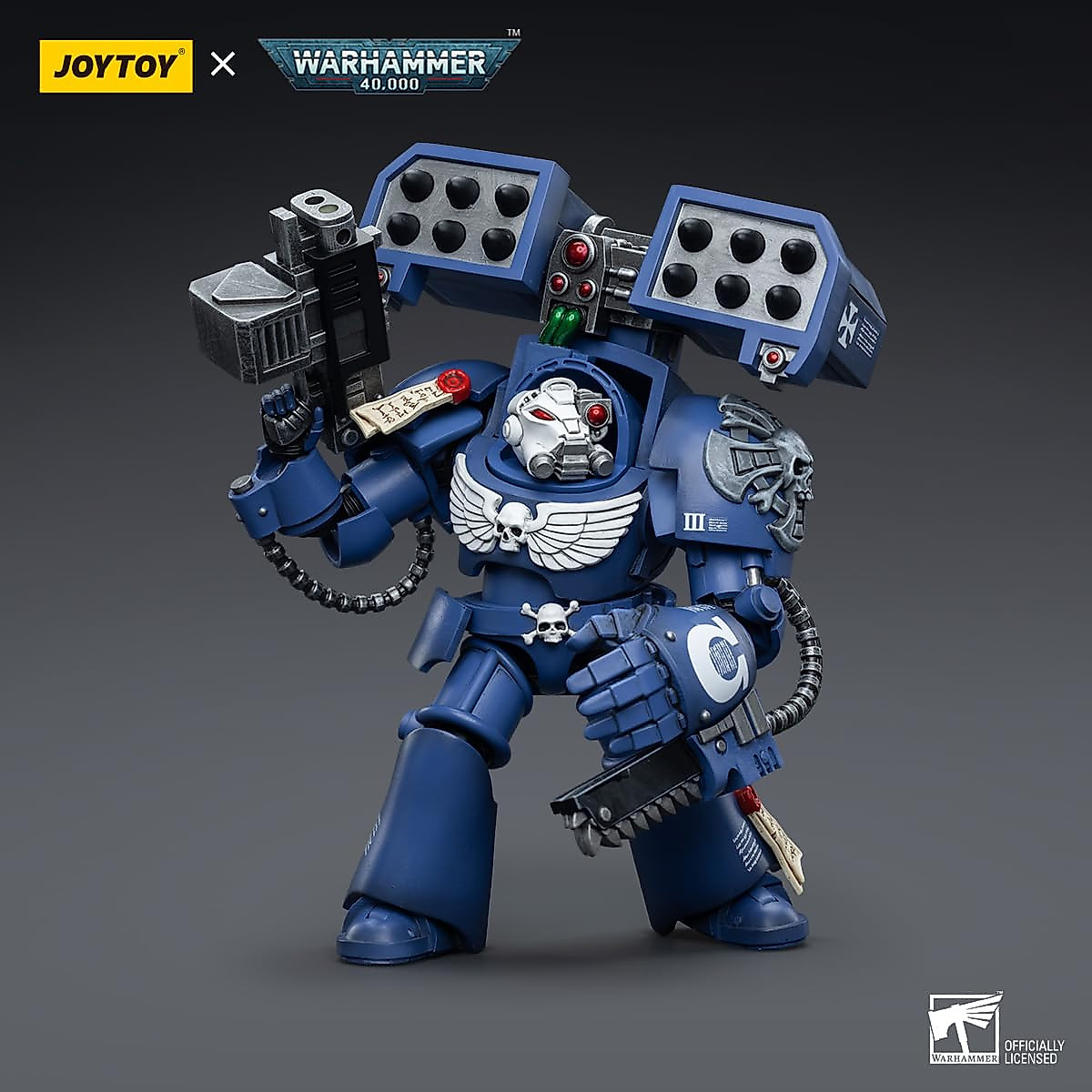 JoyToy Warhammer 40K 1/18 Action Figure Mecha Joy Toy Model Toys Ultramarines Terminators Brother Andrus