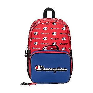Champion Munch Backpack Lunch Kit Combo Red/Blue One Size