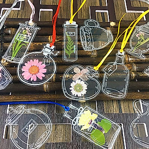 Ansbell 40 Pieces Bookmarks, Book Markers, Transparent Dried Flower Bookmarks, Pressed Flower Bookmark, Flower Bookmark Maker, Bookmarks for Women, Magnetic Bookmarks, Bookmarks for Book Lovers.