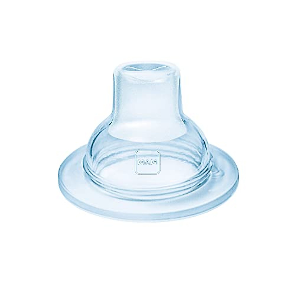 MAM Plastic Trainer Cup (1 Count), 8 oz. Trainer Drinking Cup with Extra-Soft Spout, Spill-Free Nipple, and Non-Slip Handles, for Girls 4+ Months, Designs May Vary